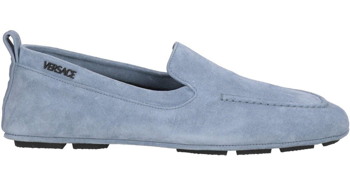 Versace Loafer in Blue for Men | Lyst