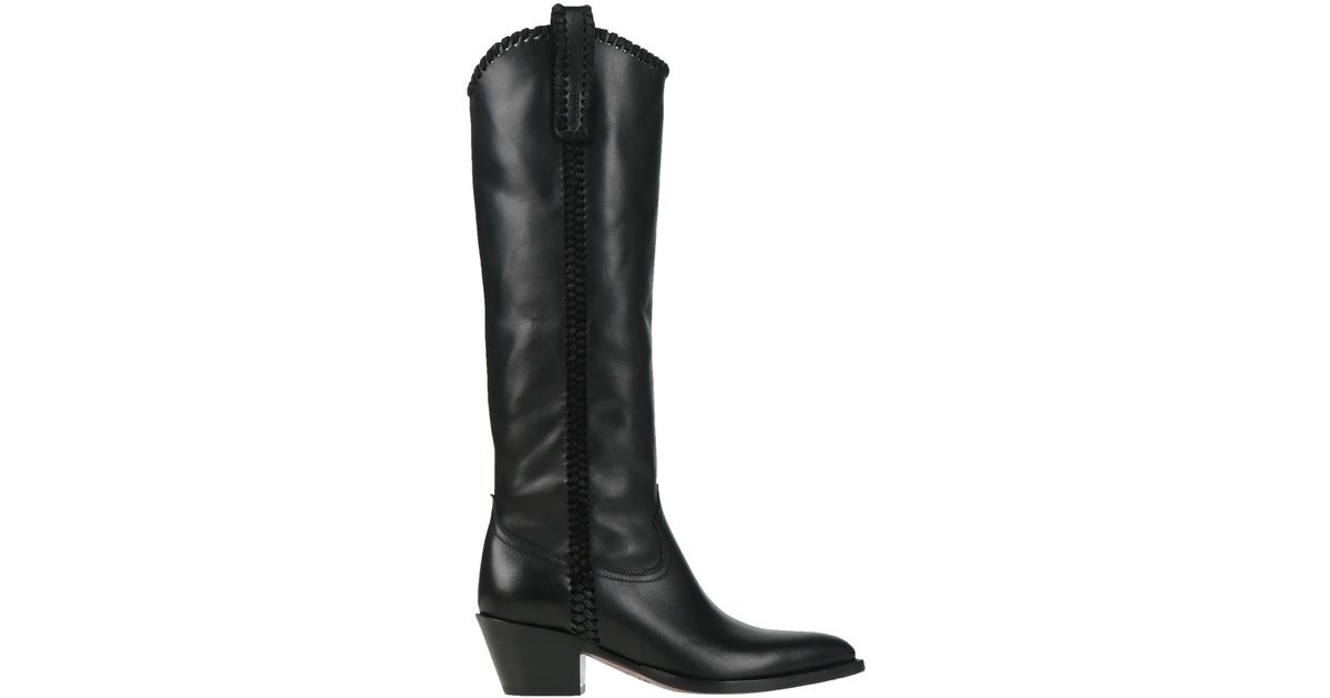 Buttero Boot Leather in Black | Lyst
