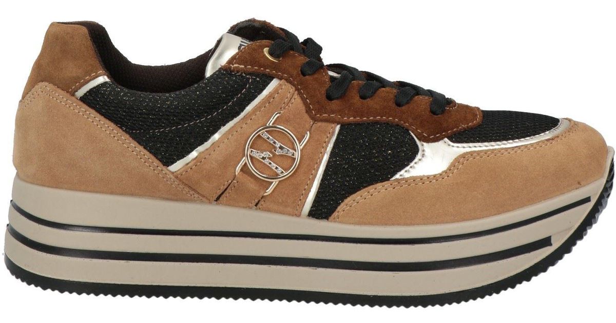 Igi&co Camel Sneakers Textile Fibers in Brown | Lyst