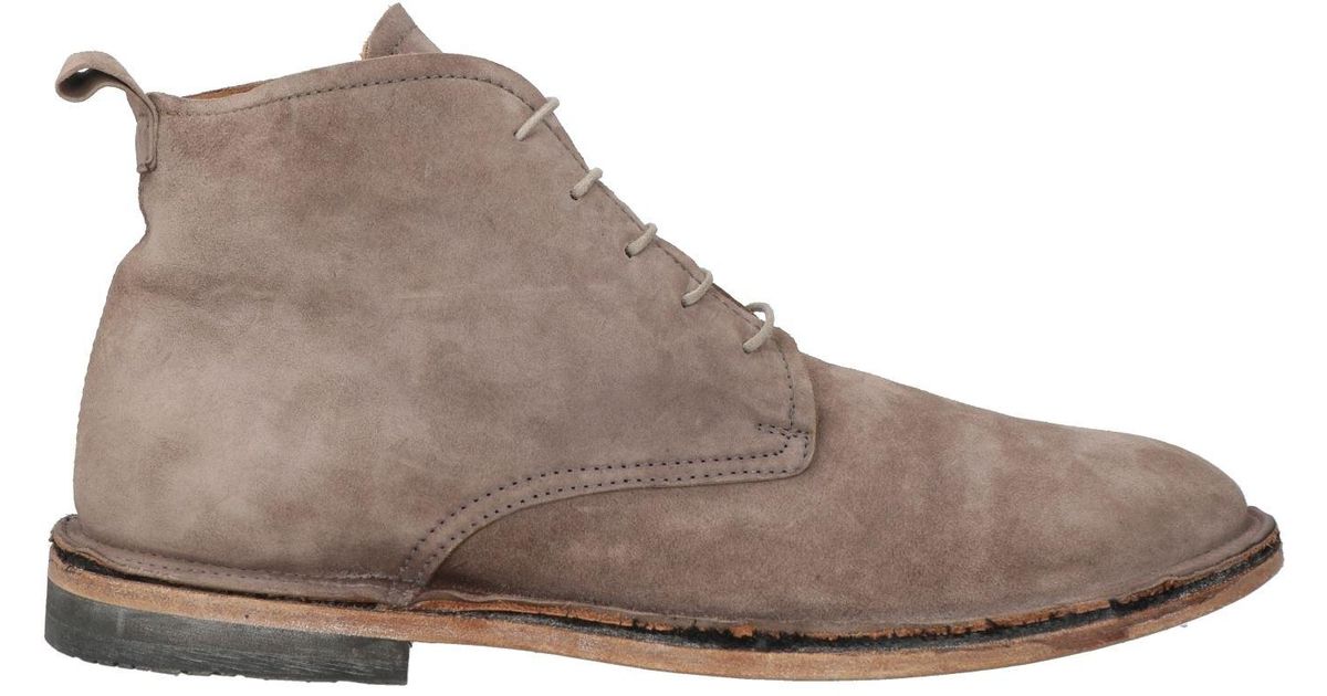 Moma Taupe Ankle Boots Leather in Brown for Men | Lyst