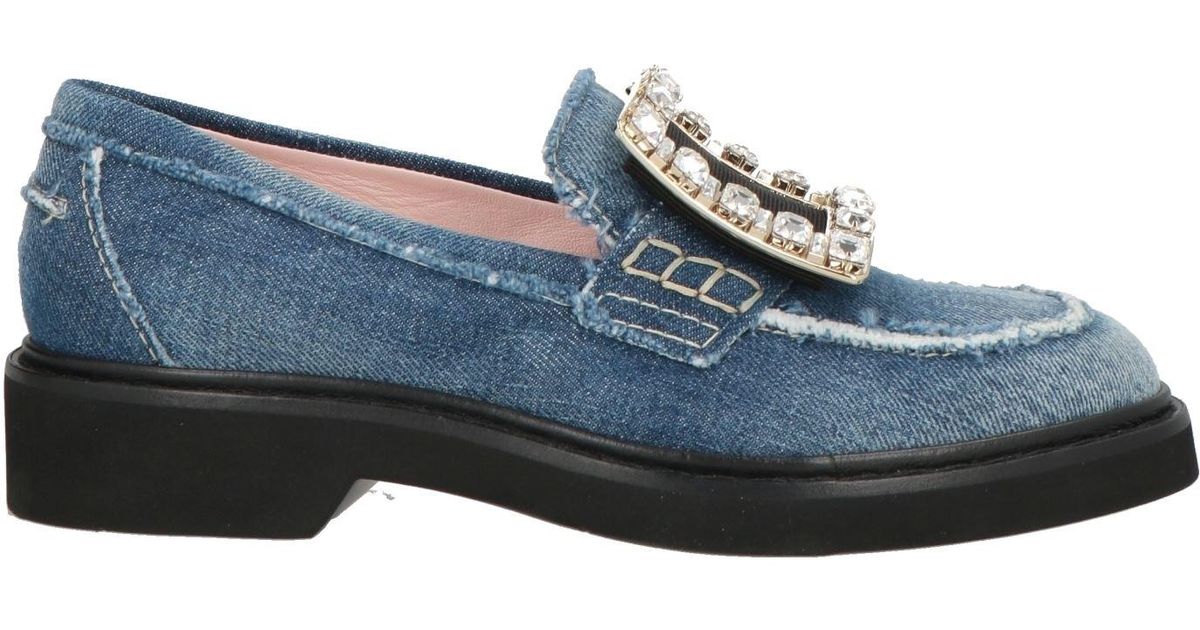 Roger Vivier Loafers in Blue | Lyst