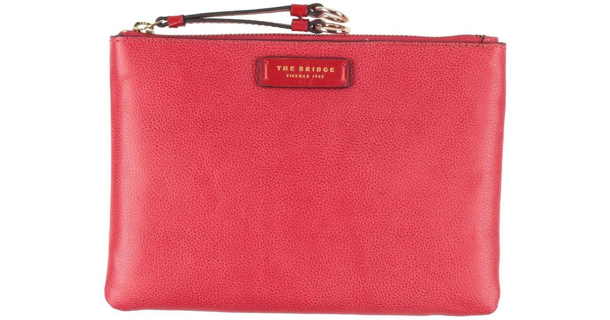 The Bridge Pouch Cow Leather in Red | Lyst