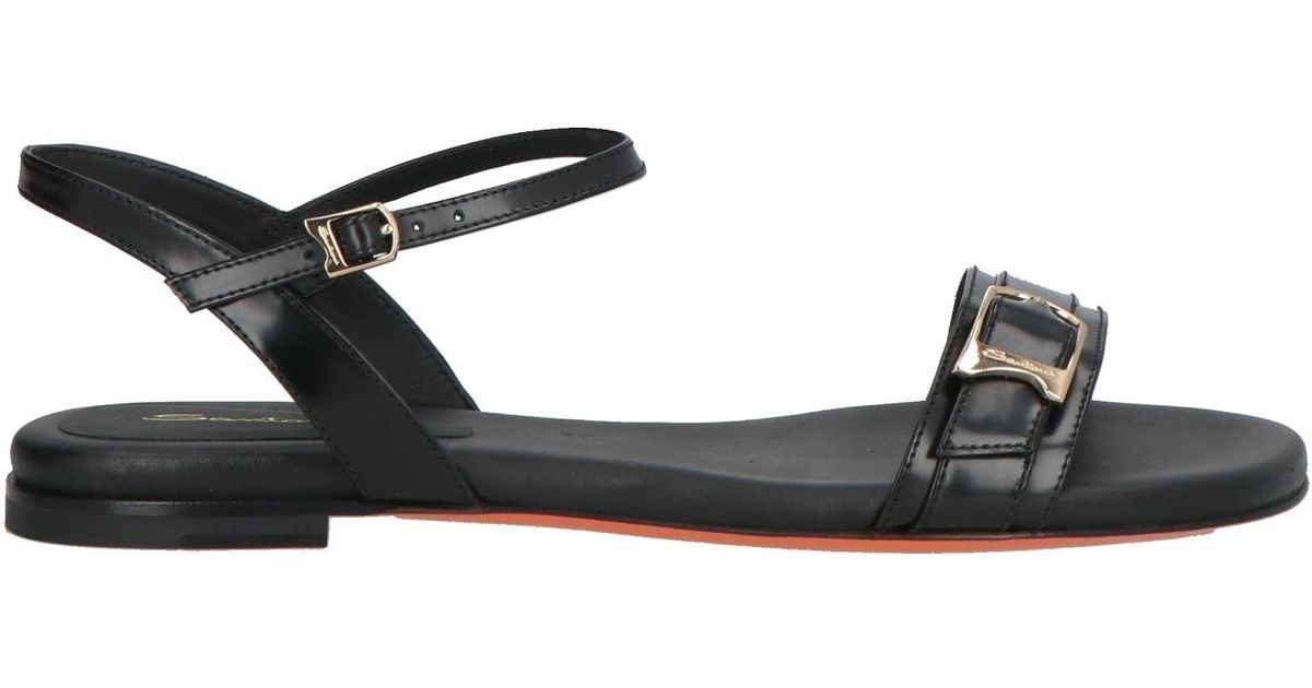 Santoni Sandals in Black | Lyst