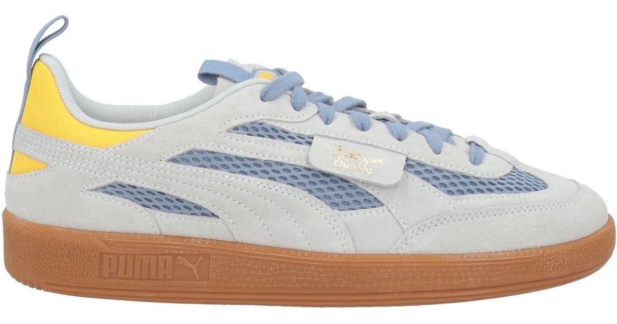 PUMA Light Sneakers Leather, Textile Fibers in Blue for Men | Lyst