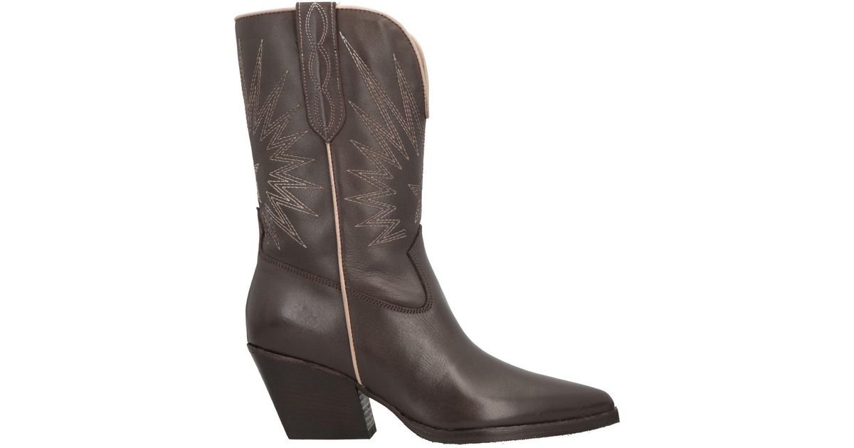 Michele Ankle Boots in Brown | Lyst