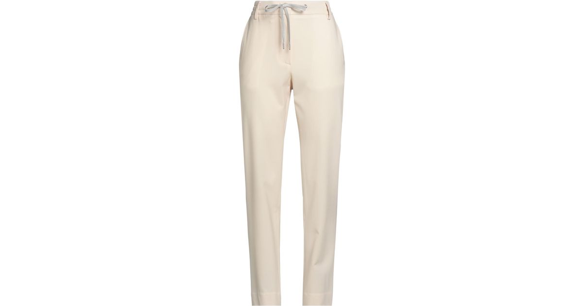 Eleventy Trouser in Natural | Lyst UK