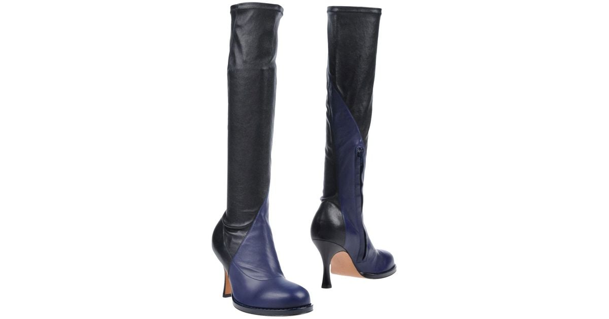 Celine Boot in Blue | Lyst