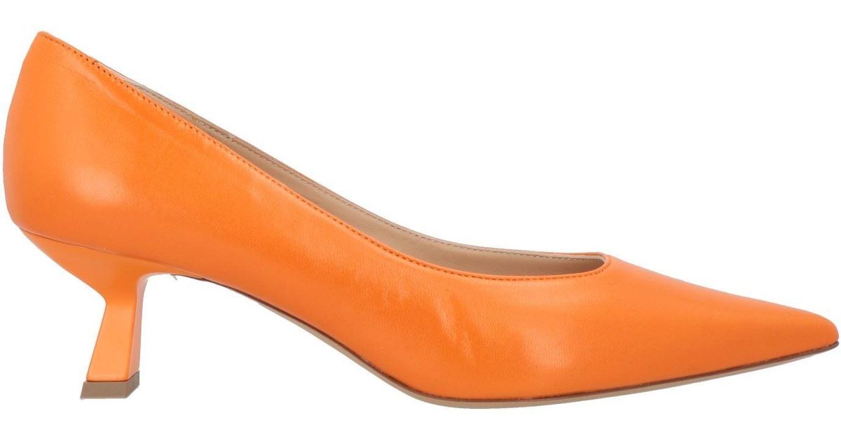 Roberto Festa Pumps Leather in Orange | Lyst