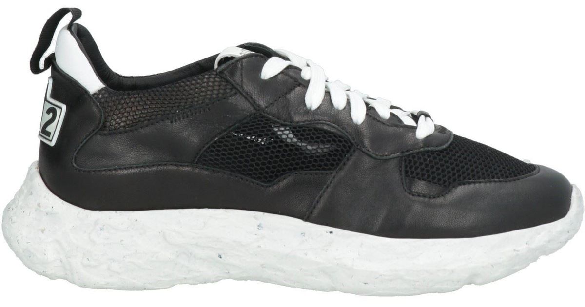 BLOCKS 79 Sneakers Leather, Textile Fibers in Black | Lyst