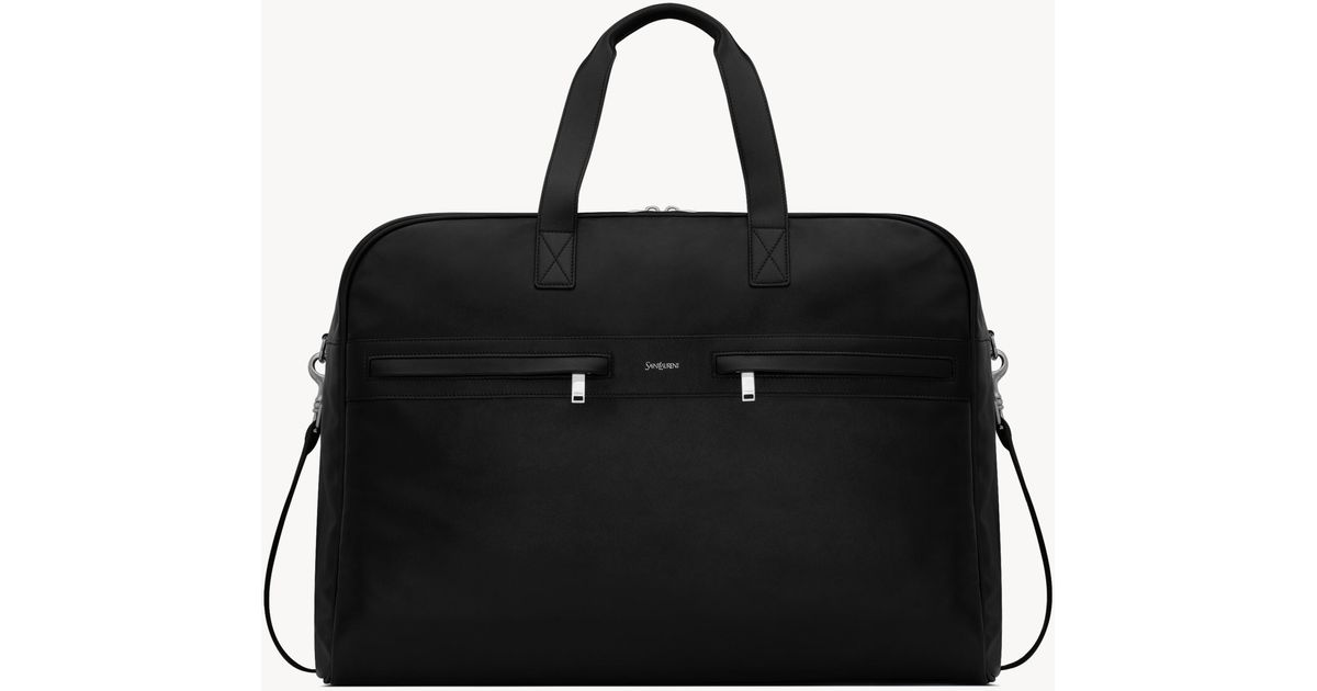 Saint Laurent Camp Maxi Duffle Bag in Black for Men | Lyst