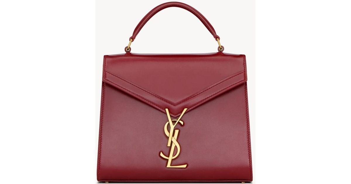 Saint Laurent Cassandra Mini in Red | Lyst