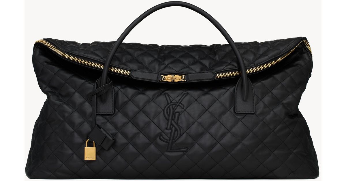 Saint Laurent Es Giant Travel Bag in Black | Lyst