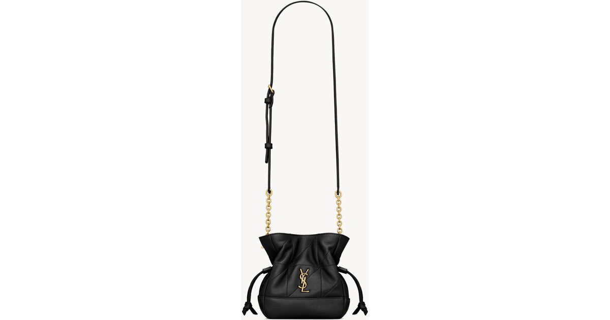 Saint Laurent Jamie Mini Shoulder Pouch in Natural | Lyst