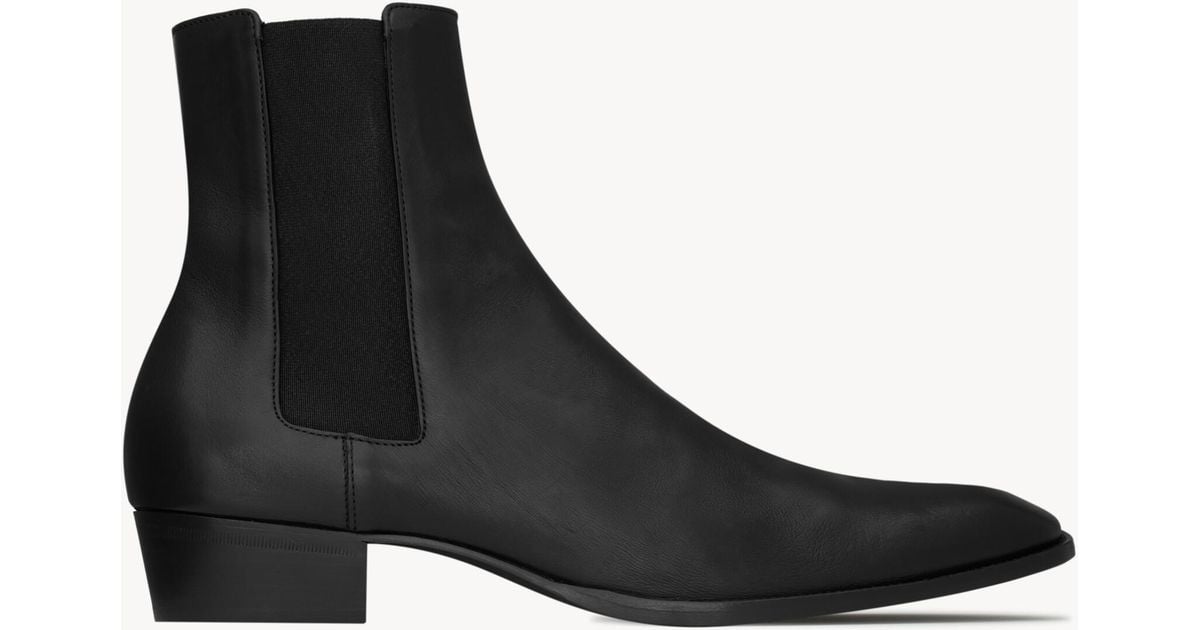 Saint Laurent Stanton Chelsea Boots in Black for Men | Lyst UK