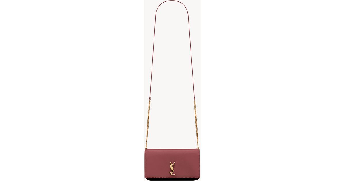 Saint Laurent Cassandre Phone Holder in White | Lyst
