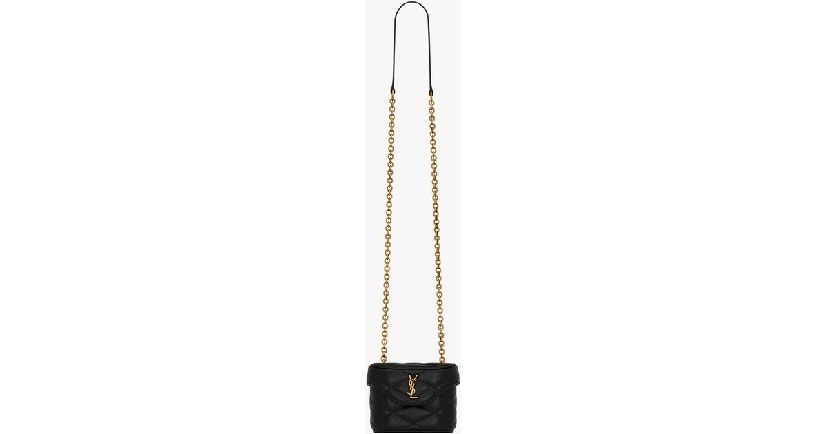 Saint Laurent June Micro Box in White | Lyst