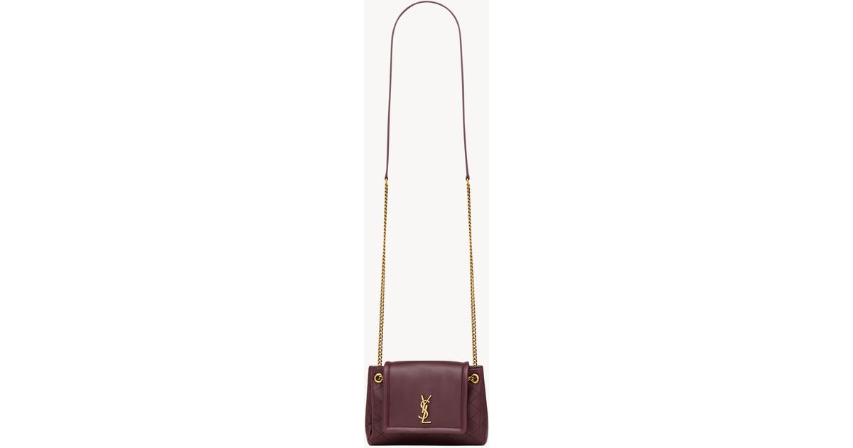 Saint Laurent Mini Nolita in White | Lyst