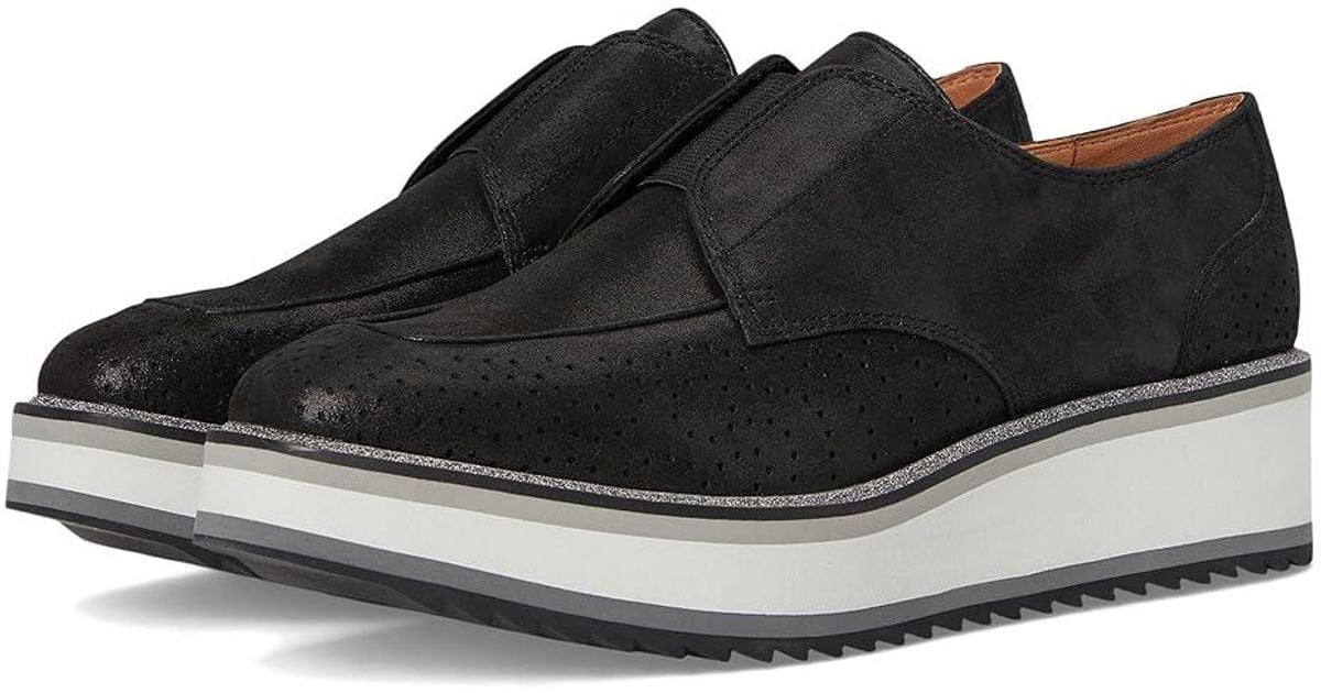 Johnston & Murphy Gracelyn Gore Oxford Shoes, Leather in Black | Lyst