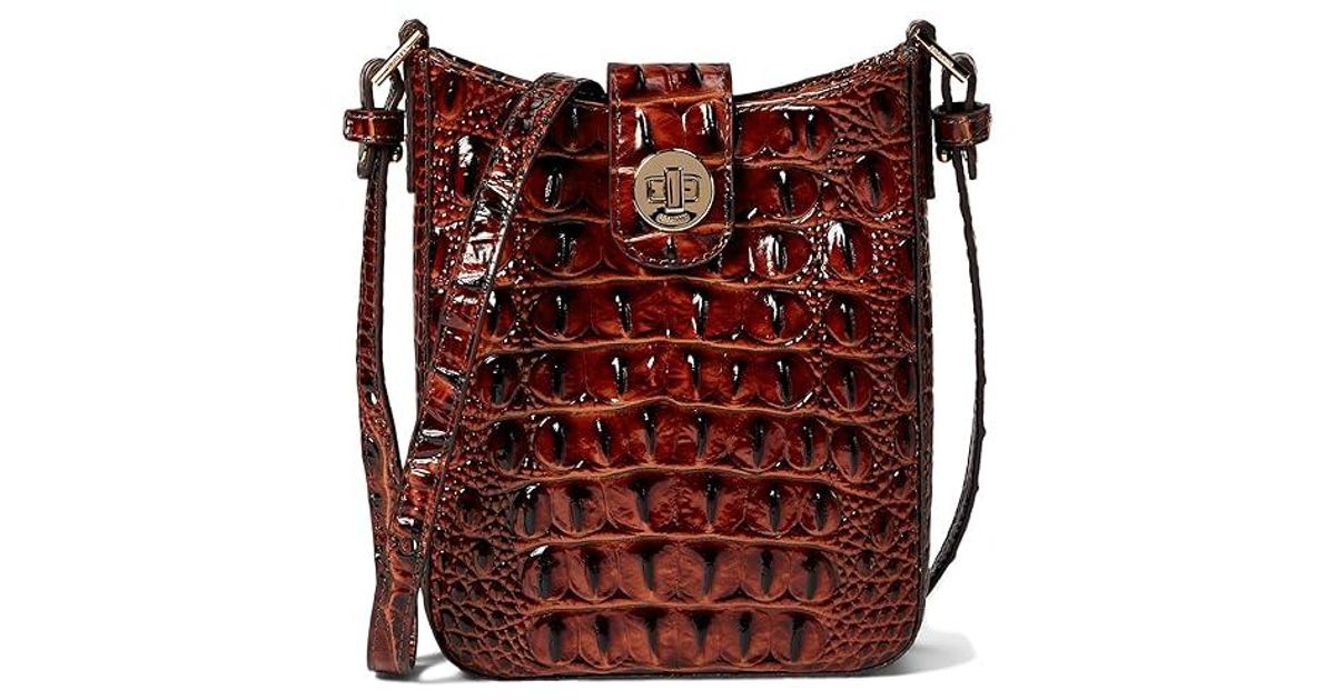 Brahmin Melbourne Marley Crossbody (Pecan 1) Handbags in Black | Lyst