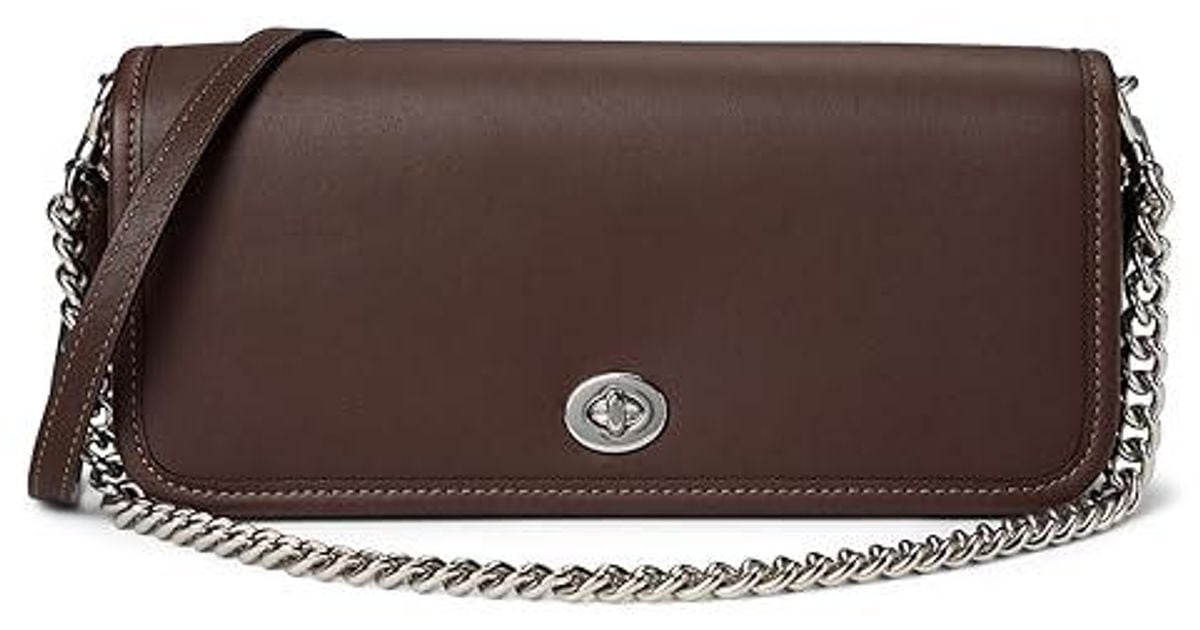 COACH The Originals Glovetanned Leather Dinky Bag With Chain Strap ...