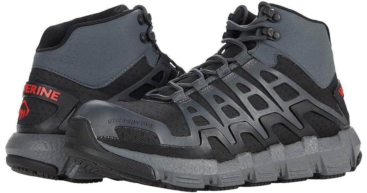 Wolverine Rev Durashocks Ultraspring Mid Carbonmax Shoes 11 D in Black ...