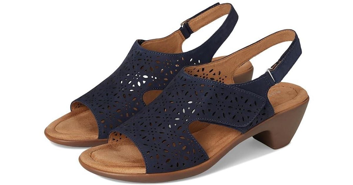 Easy Spirit Calix Wedge Shoes 7 N (A) Leather in Blue | Lyst