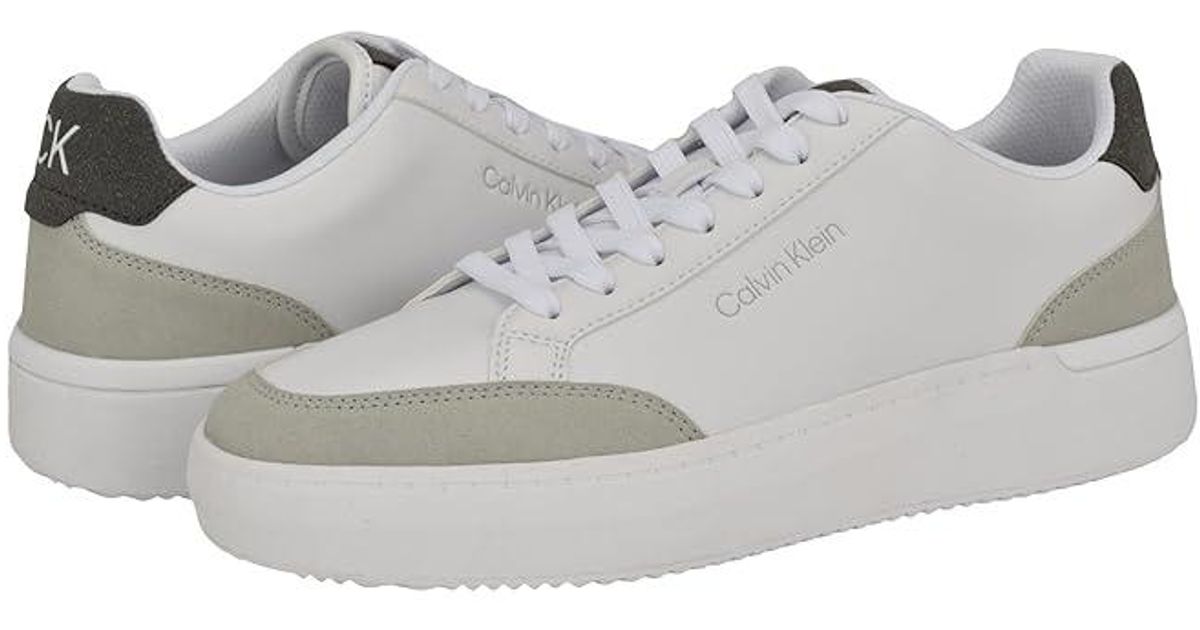 Calvin Klein Blaven Shoes, Manmade in White for Men | Lyst
