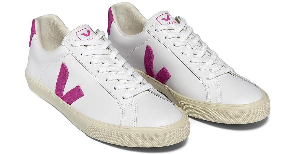 Veja Esplar Logo (Extra/Ultraviolet) Shoes in White | Lyst