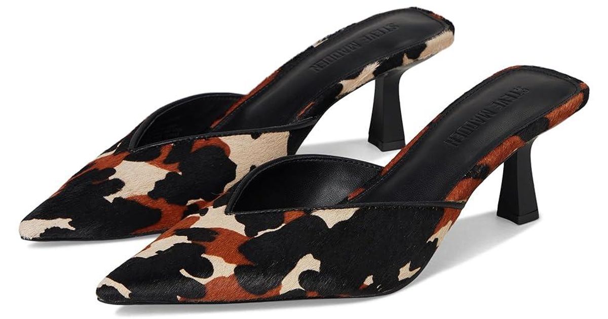 Steve Madden Mod High Heels, Leather in Black | Lyst