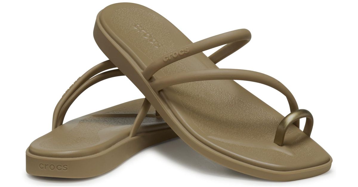 Crocs™ Miami Toe Loop Sandals Flat | Lyst