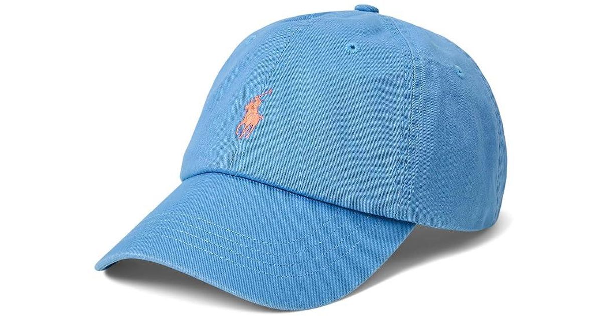 Polo Ralph Lauren Classic Chino Cap Caps, Cotton in Blue for Men | Lyst