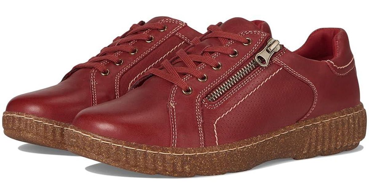 Clarks Caroline Janna ( Leather) Shoes in Red | Lyst
