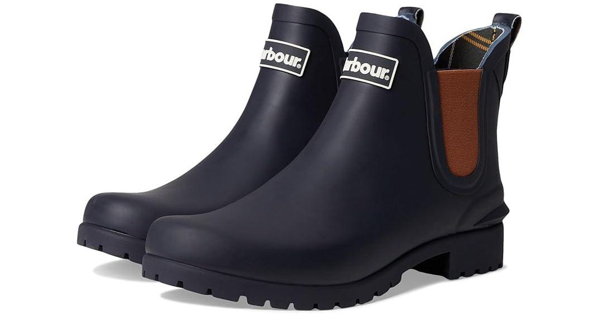 Barbour Wilton Chelsea Welly Boots/Bran, Rubber in Blue | Lyst