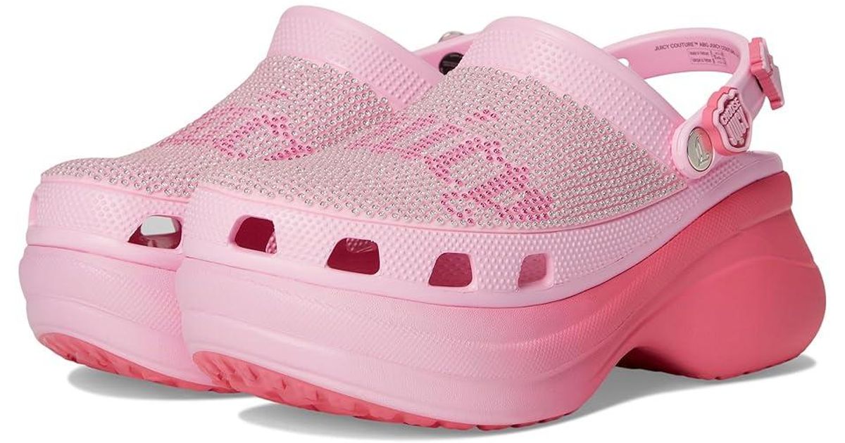 Crocs™ Clog Slippers, Synthetic in Pink | Lyst