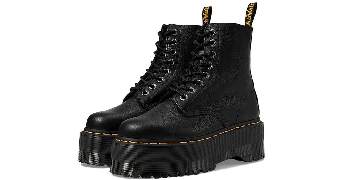 Dr. Martens 1460 Pascal Max Boots, Synthetic in Black | Lyst