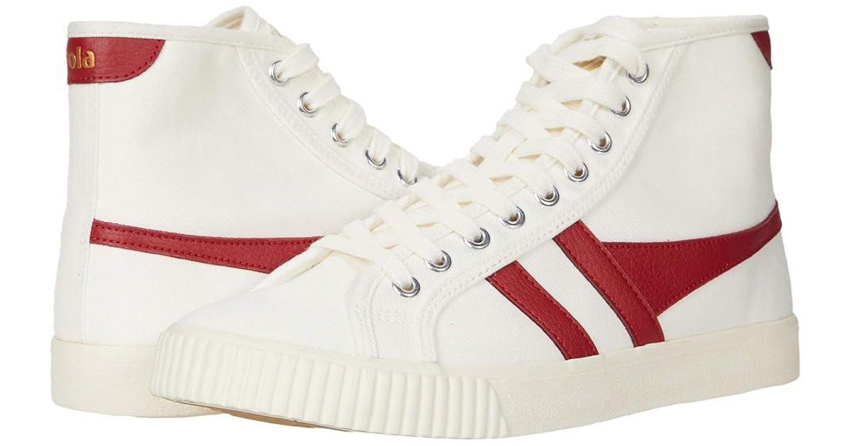 Gola Tennis Mark Cox High Shoes Off-/Deep 5 B in White | Lyst