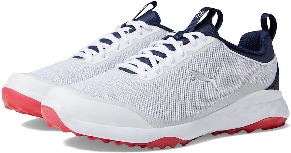 PUMA Fusion Pro Golf Shoes Shoes Puma/Puma/For All Time 7 D in White ...