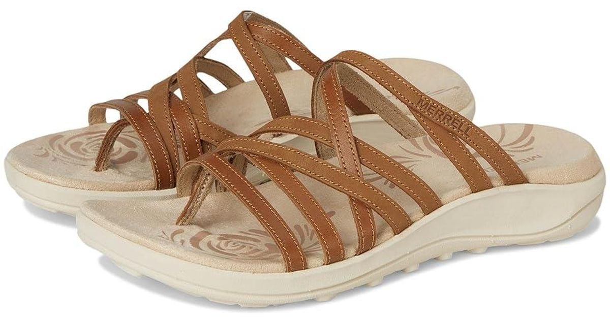 Merrell Harbor Post Sandals, Leather | Lyst