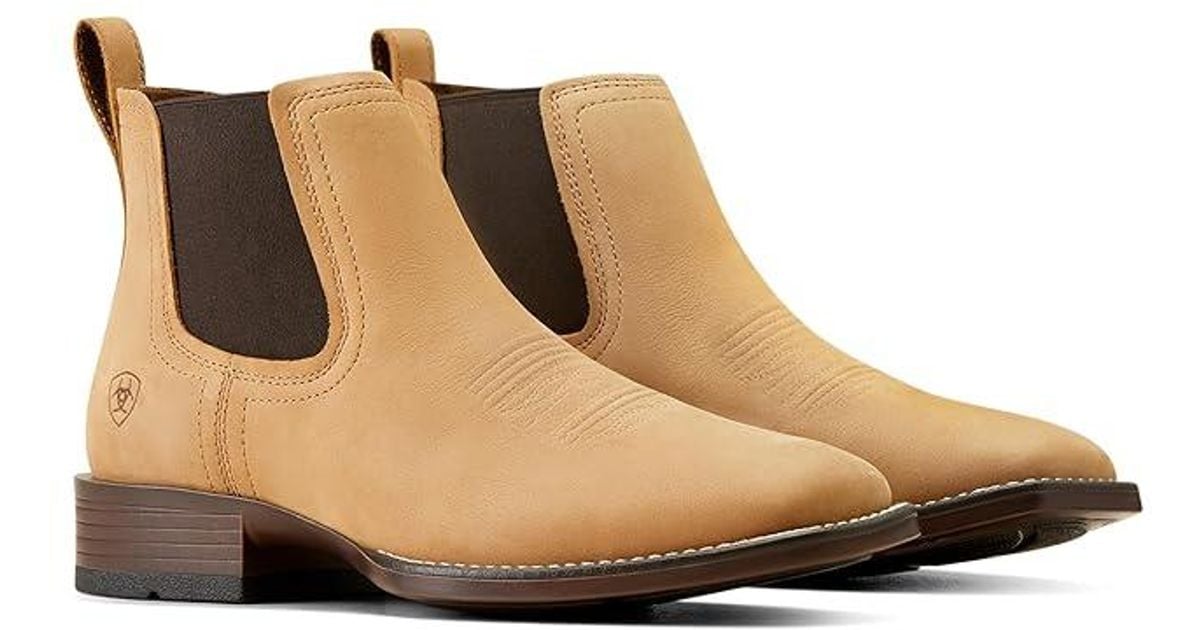 Ariat Booker Ultra Western Boots Shoes 7 D in Black for Men | Lyst