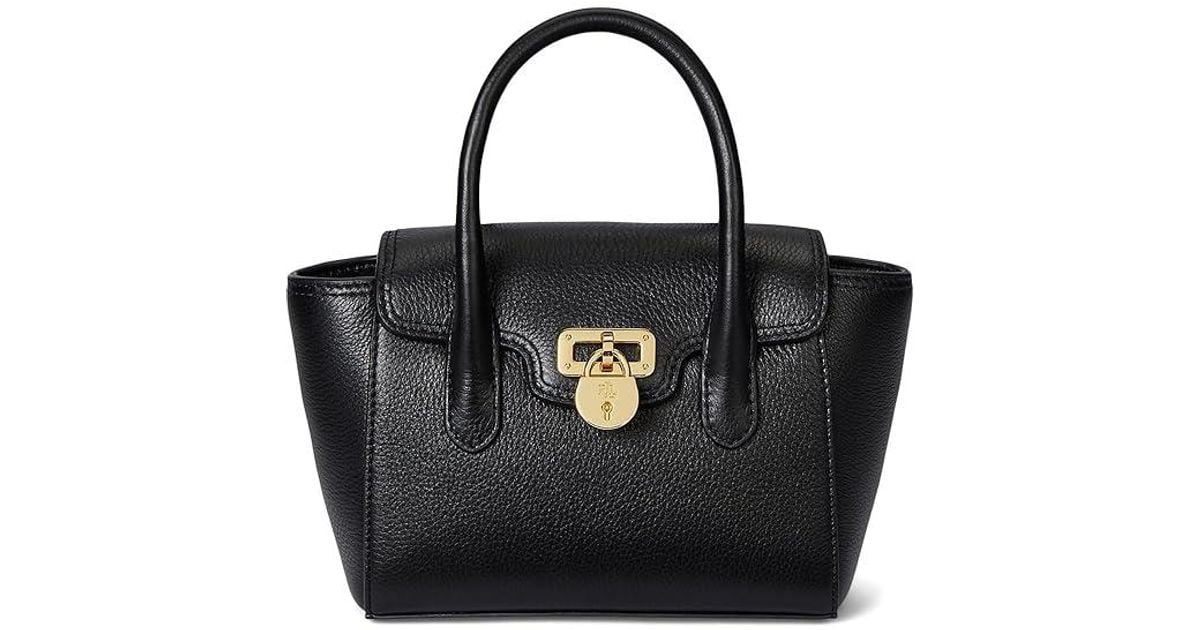 Ralph Lauren Pebbled Leather Small Tanner Satchel Satchel Handbags in ...