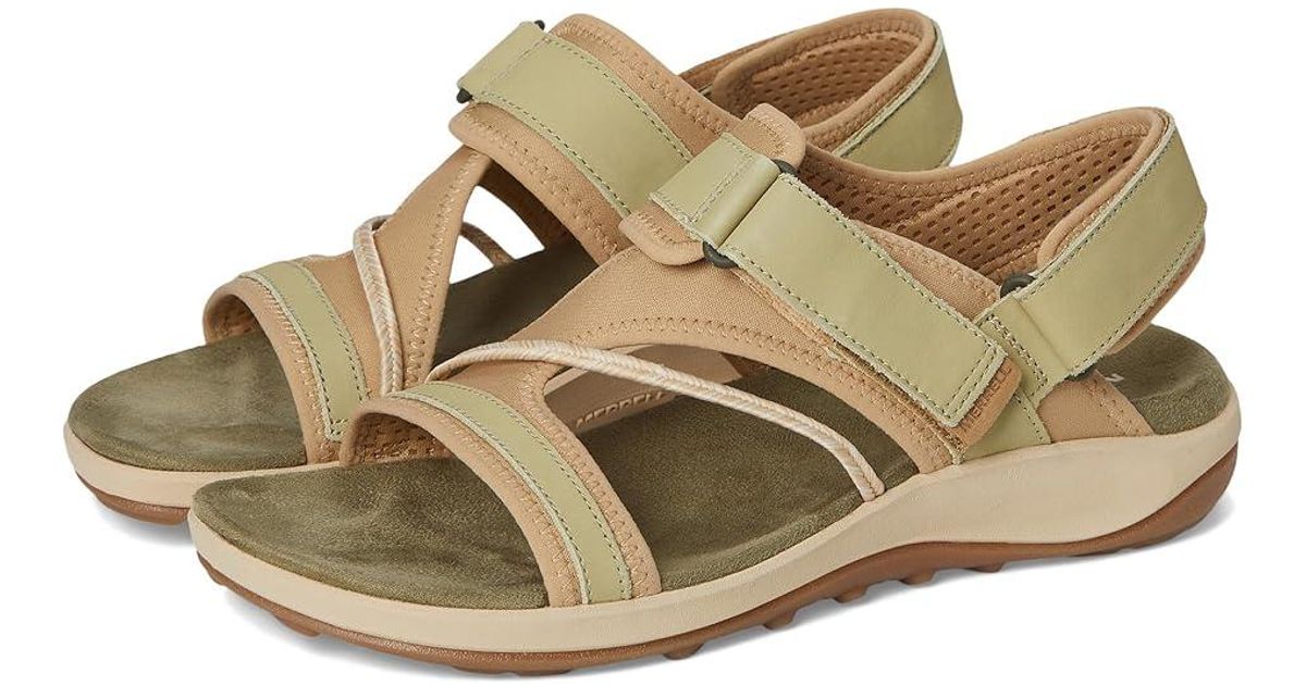 Merrell Terran 4 Backstrap Shoes, Leather/Textile in Metallic | Lyst