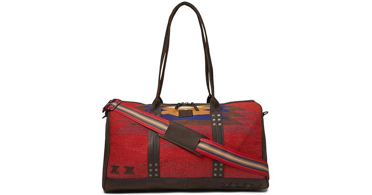 STS Ranchwear Crimson Sun Duffel Handbags/ Full Grain Leather/Leather ...