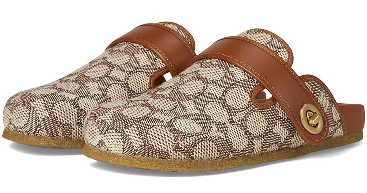 COACH Blake Clogs in Brown | Lyst