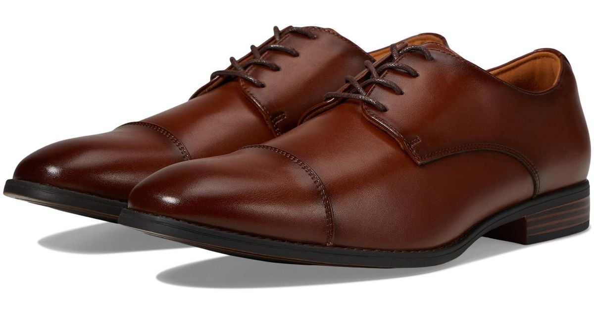 Stacy Adams Lawson Cap Toe Oxford in Brown for Men | Lyst