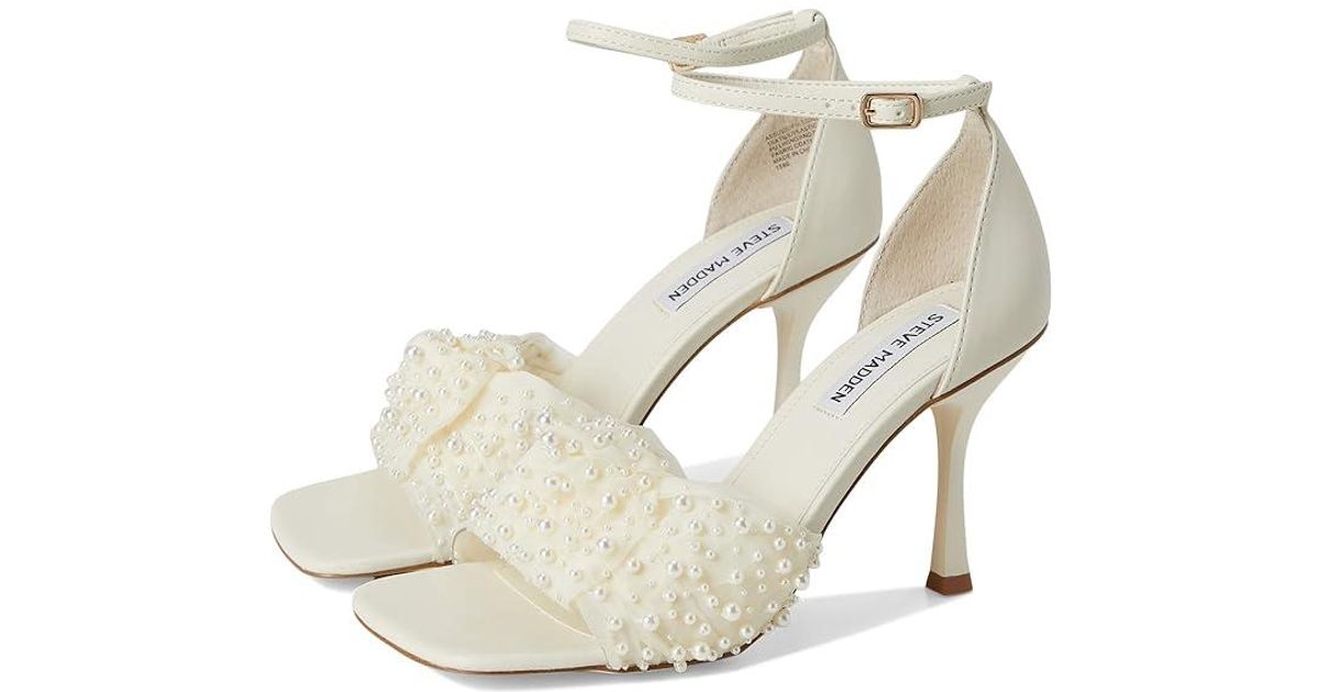 Steve Madden Assume-P High Heels, Leather/Rubber in White | Lyst