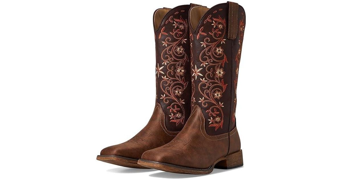 Roper Bailey Vines Cowboy Boots 6.5 B in Brown | Lyst