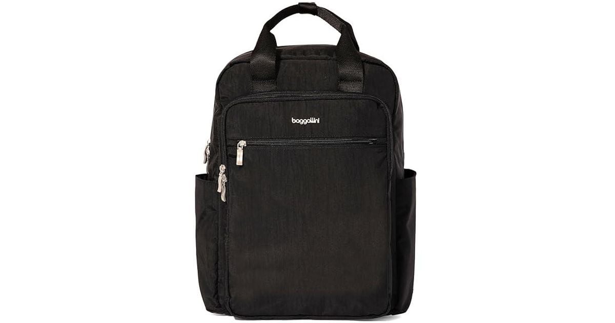 Baggallini Commuter Laptop Backpack Handbags, Nylon in Black | Lyst