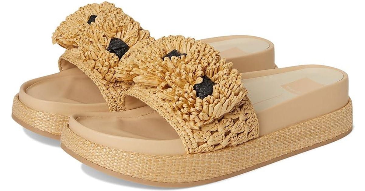 Dolce Vita Sidona Flower Sandals, Rubber in Metallic | Lyst