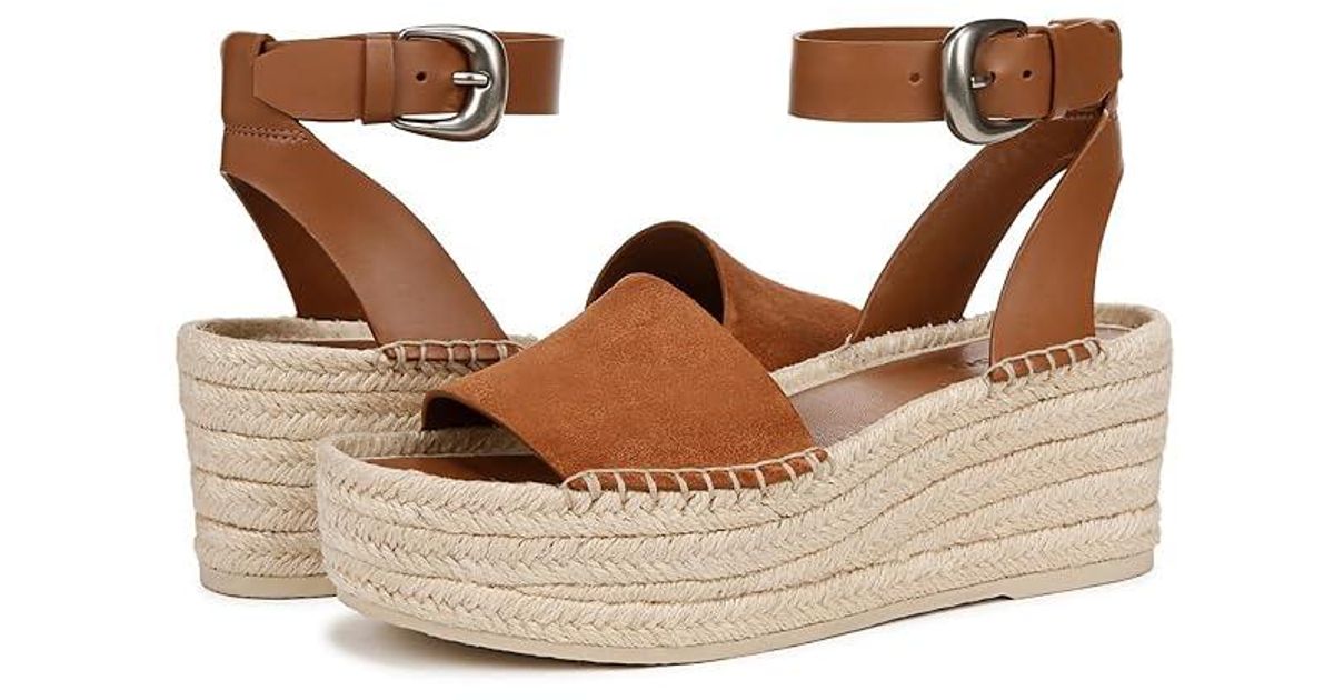 Vince Belisa Platform Espadrille Sandals (Dark Sequoia) Sandals in ...