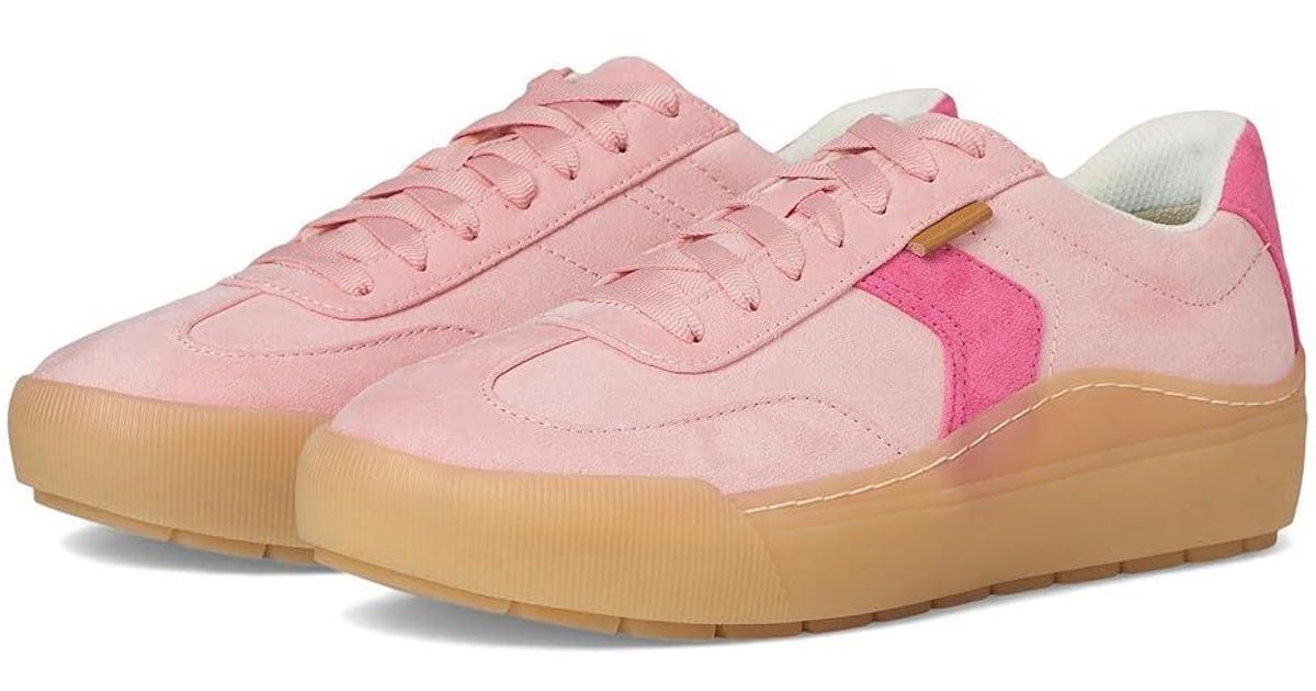 Dr. Scholls Time Win Lace-Up Shoes, Canvas/Rubber in Pink | Lyst